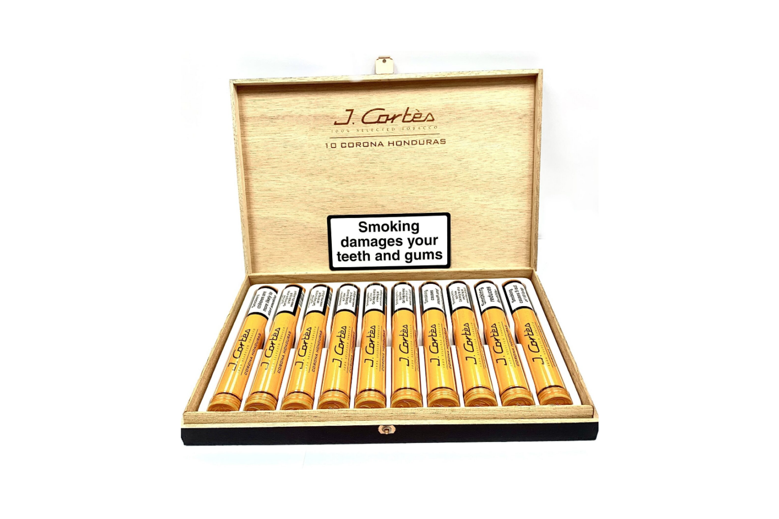 J Cortes Corona Honduras Tubed Cigar (Orange, box of 10) | Tobacco ...
