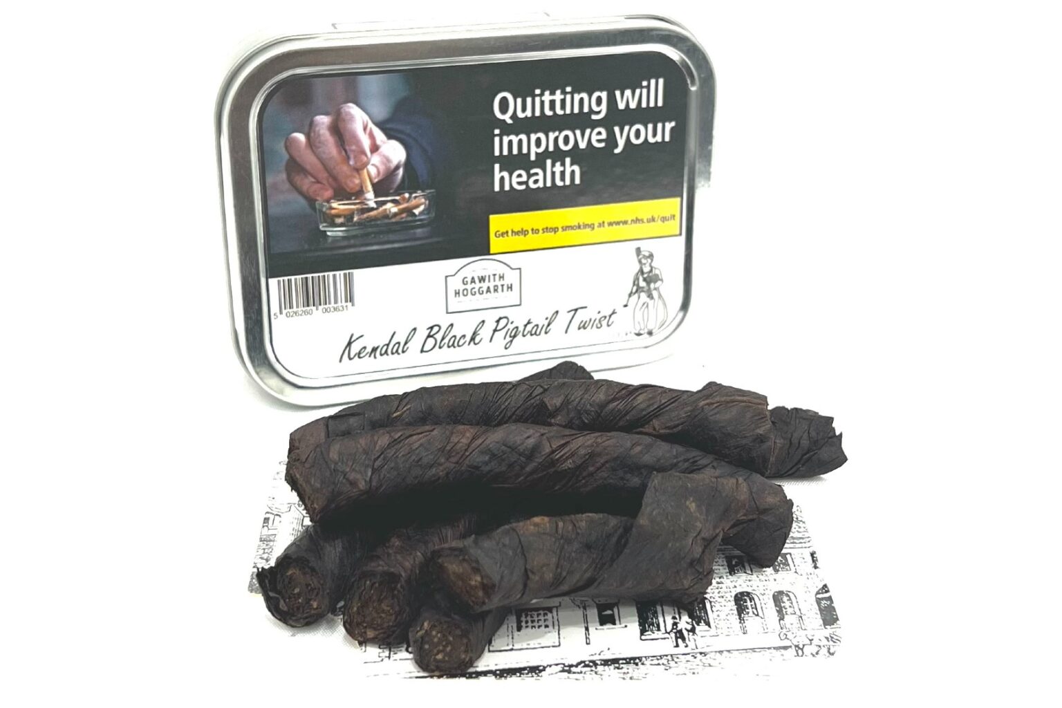 Kendal Black Pigtail Twist 50g Tin | Only £23.50